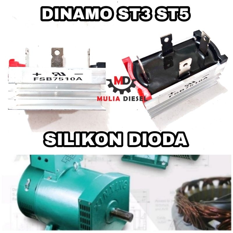 Jual Silikon Silicone Dinamo ST3 ST5 10 Ampere 10 A Dioda Diode ...