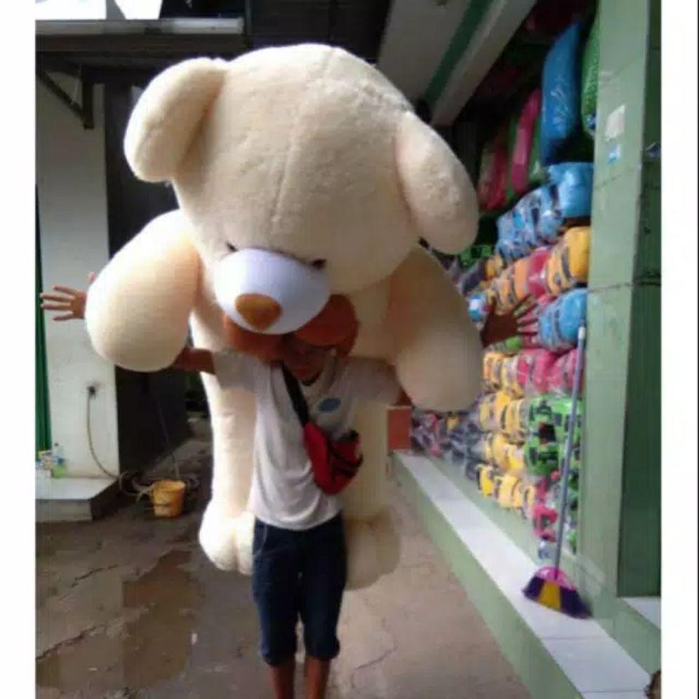 Jual Boneka Jumbo 2 Meter SNI Beruang Teddy Bear Besar 2m lucu kado 1,5 ...
