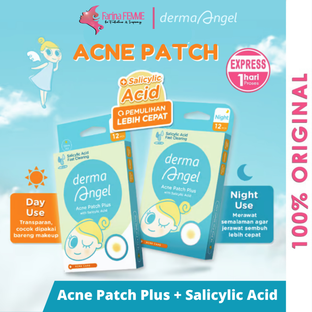 Jual FEMME || DERMA ANGEL ACNE PATCH VARIANT 12 & 18 PCS - ACNE PATCH ...