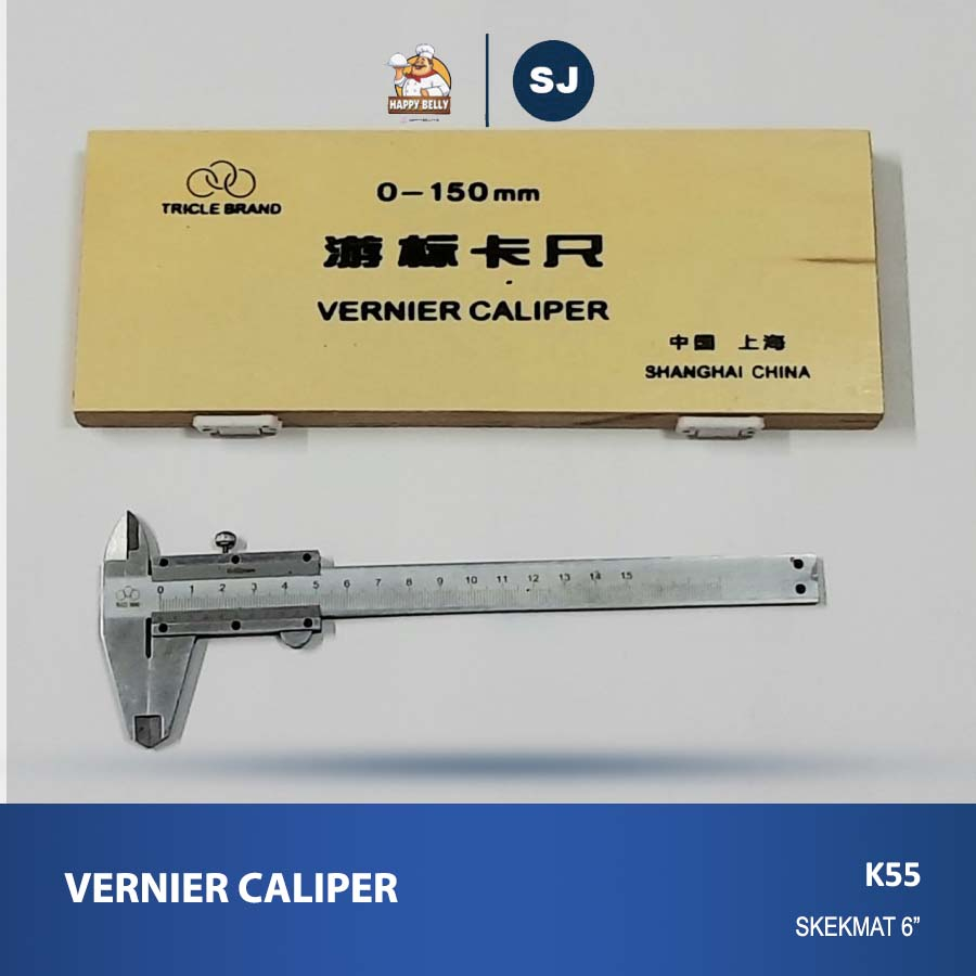 Jual Sigmat / Skekmat / Jangka Sorong / Vernier Caliper 6 " in inch inci | Shopee Indonesia