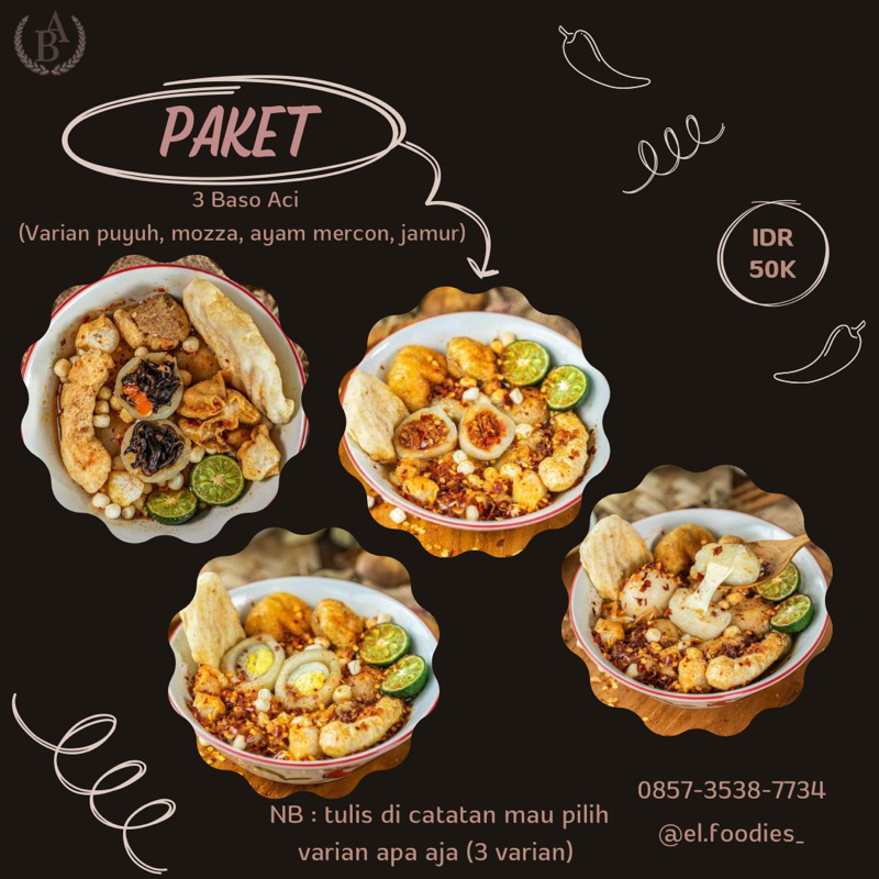 Jual PAKET BASO ACI (50K) | Shopee Indonesia