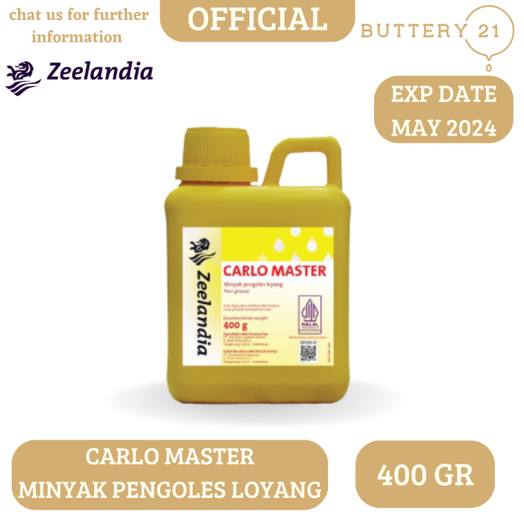Jual ZEELANDIA CARLO MASTER 400 GR / MINYAK PENGOLES LOYANG | Shopee ...