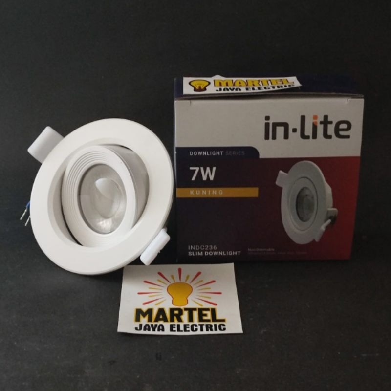 Jual MINI DOWNLIGHT INLITE 7 WATT INDC236 / SPOTLIGHT KUNING | Shopee ...