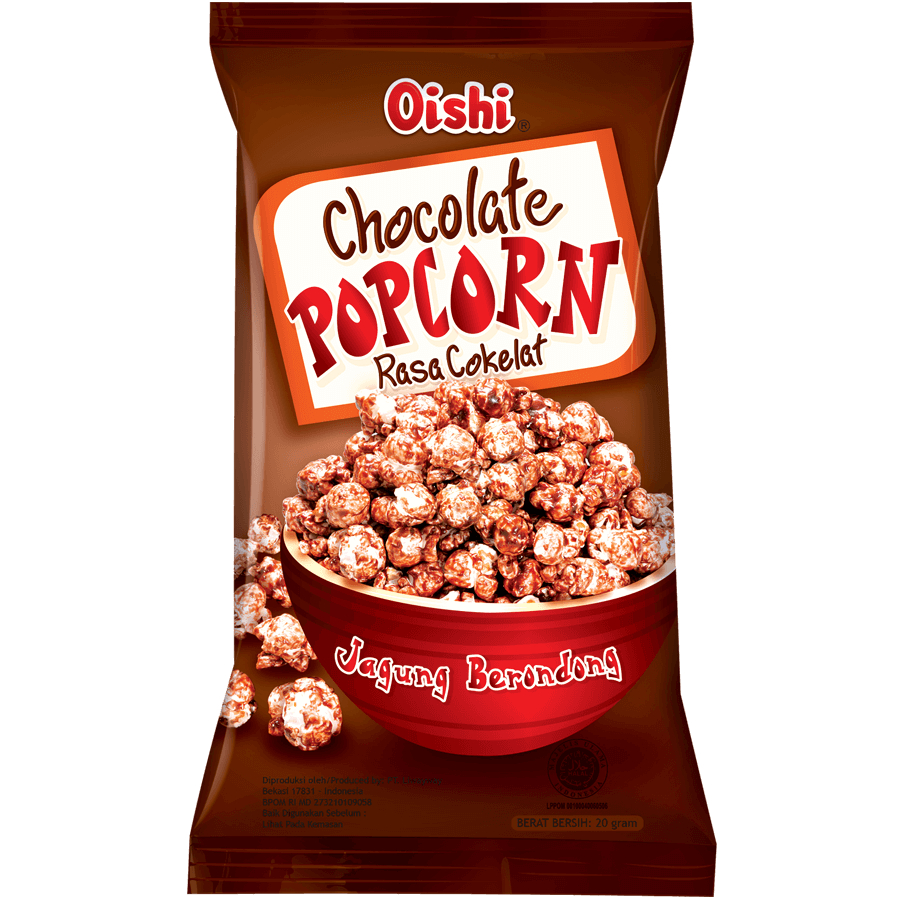 Jual ( BERKAH ) Oishi Popcorn 20gr Belgian Butter Coklat Caramel Snack ...