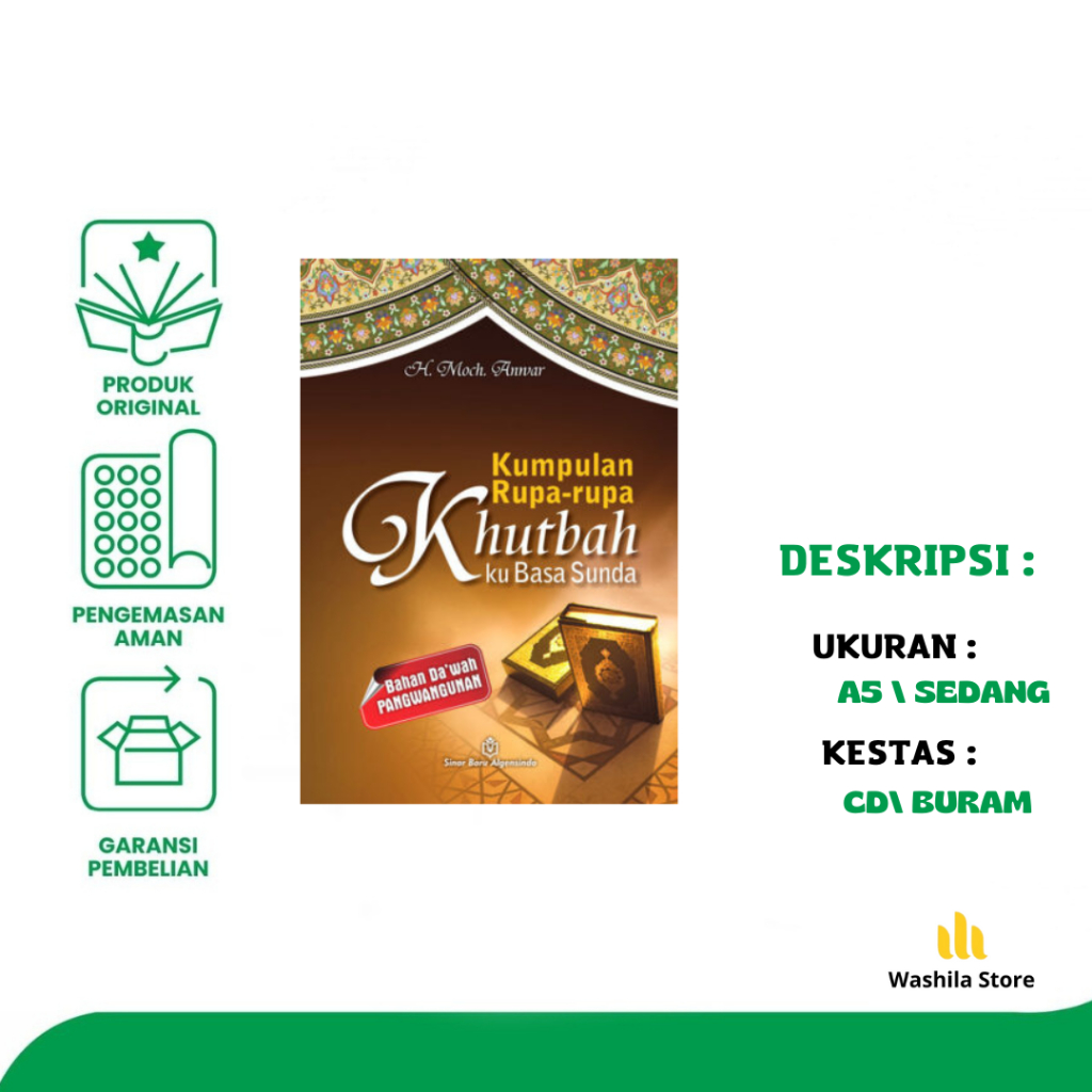Jual Buku KHUTBAH KU BASA SUNDA Kumpulan Rupa Rupa Khutbah H Moch Anwar ...