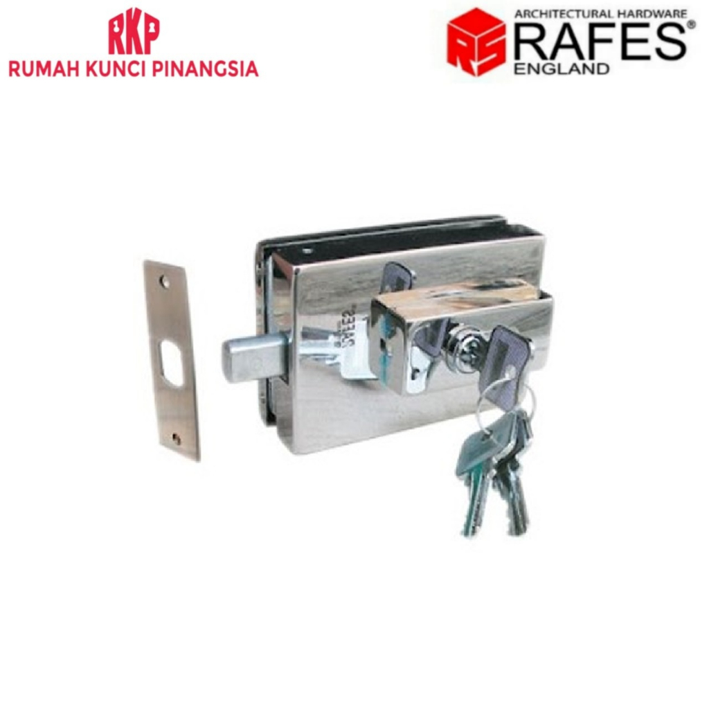 Jual GLASS DOOR LOCK KUNCI PINTU KACA RAFES // PS 1787 | Shopee Indonesia