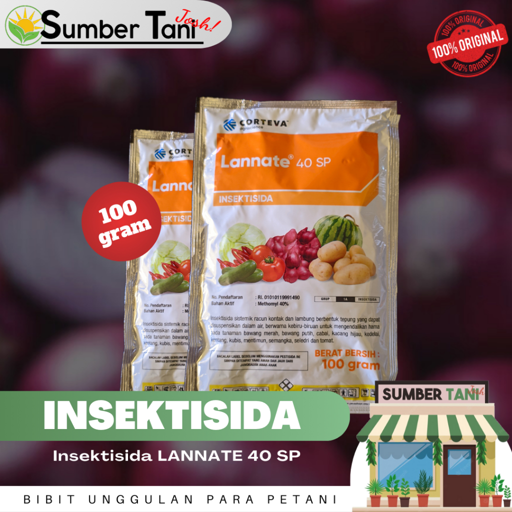 Jual Insektisida Lannate 40SP 100gr Obat Hama Ulat Tanaman | Shopee ...