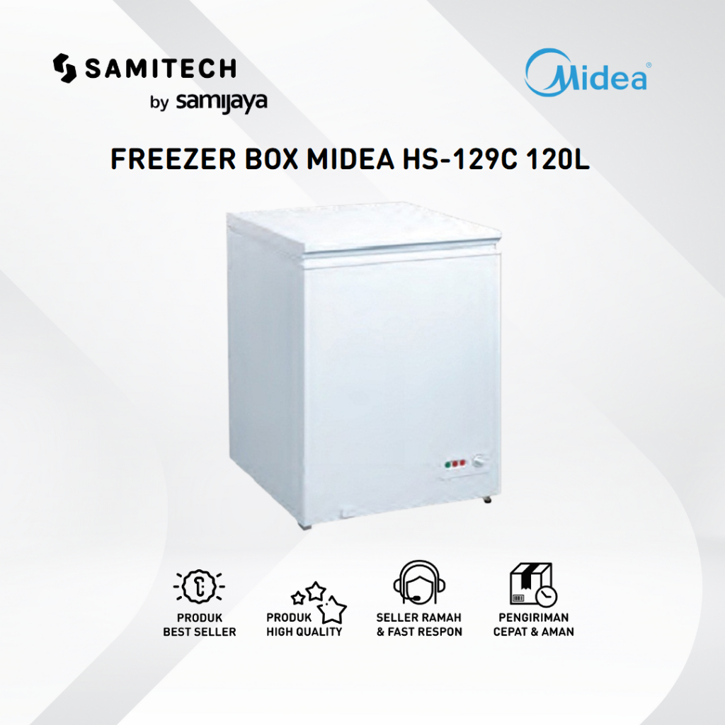Jual FREEZER BOX MIDEA HS-129C / HS 129C KAPSITAS 100 L BERGARANSI ...