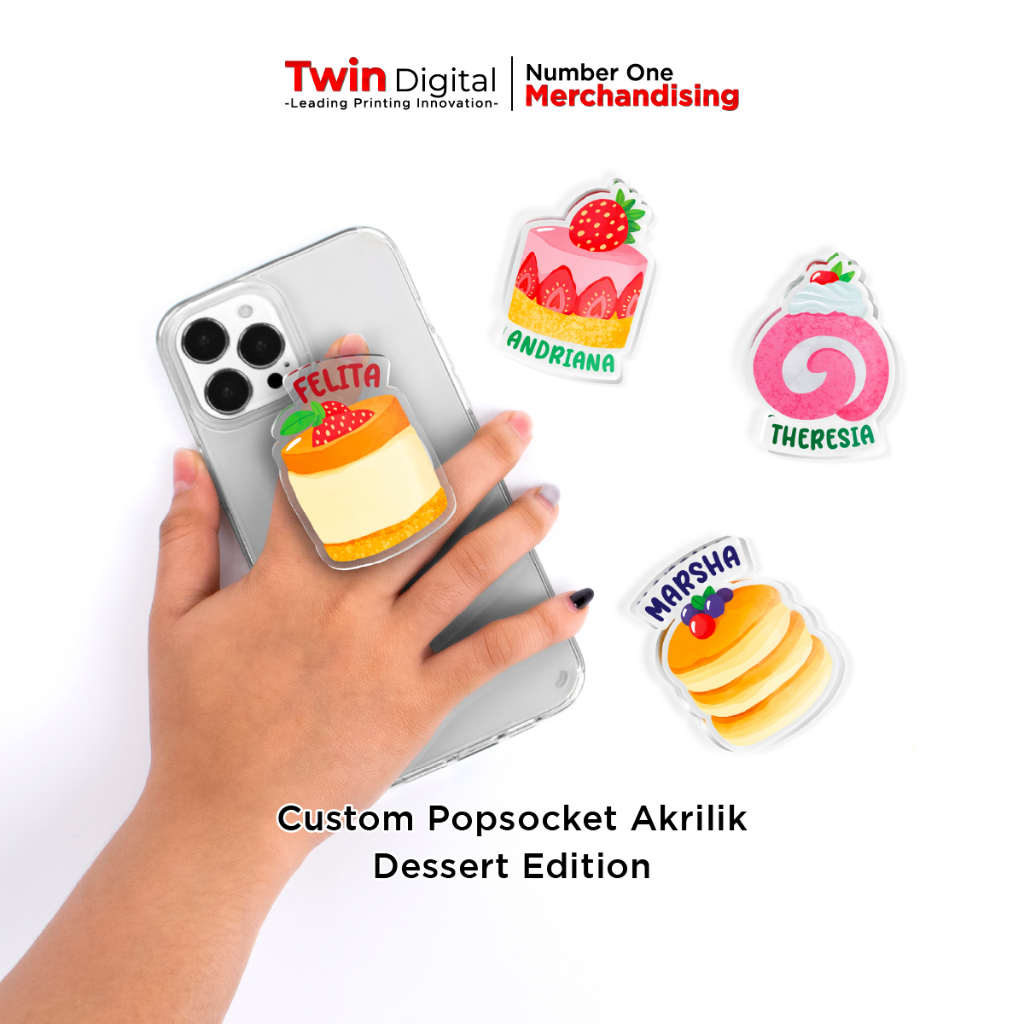 Jual Twindigital Custom Popsocket Akrilik Dessert Editon Pop Socket 3D Stand Hp - Hand Griptok ...