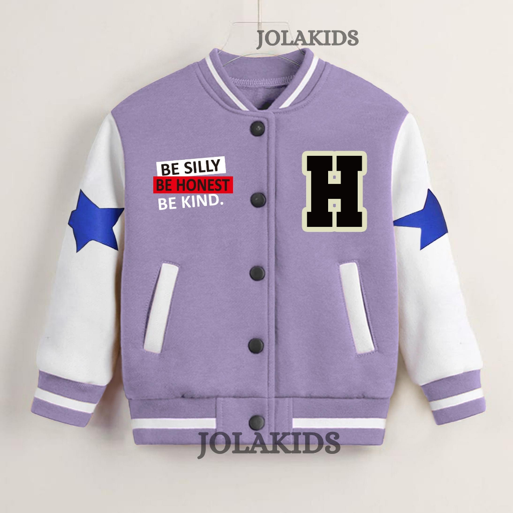 Jual Varsity Jaket Baseball anak Umur 2 3 4 5 6 7 8 9 10 11 12 Tahun ...