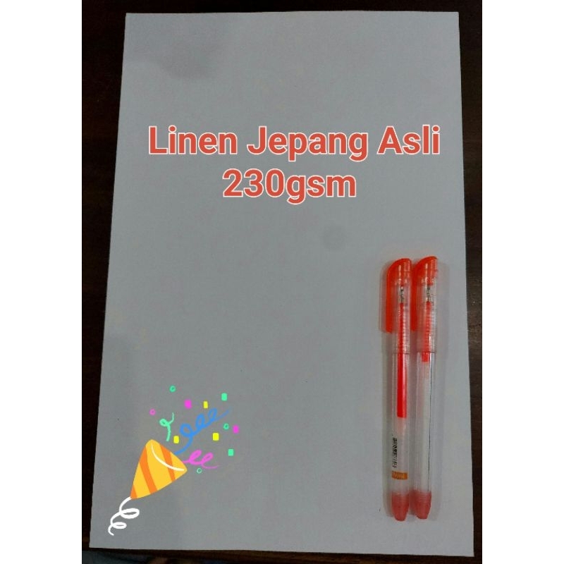 Jual [50 lembar] Kertas Linen Jepang 230gr / Karton Linen Jepang 230gr ...