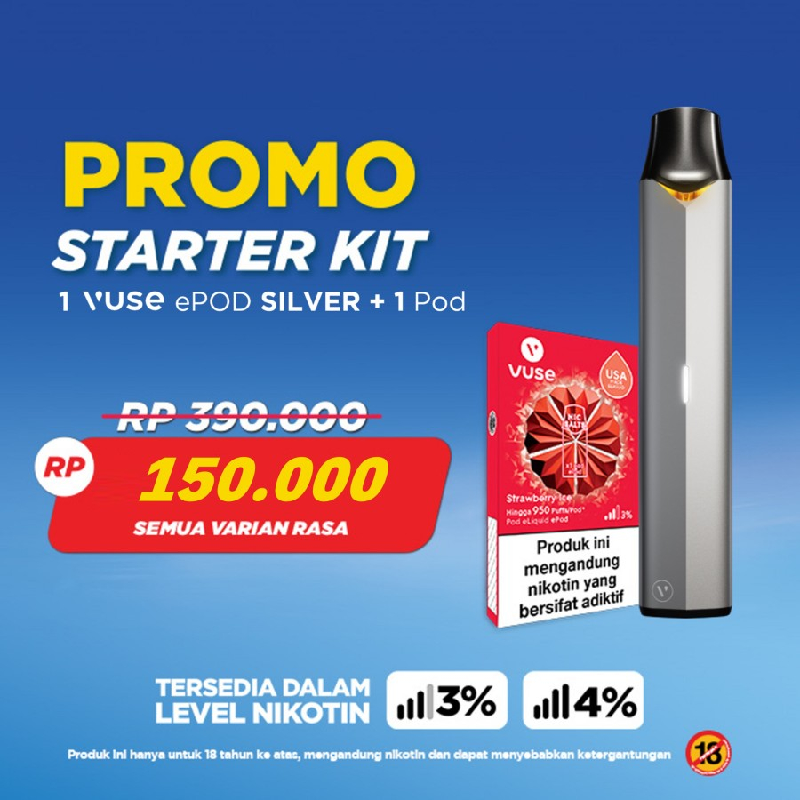 Jual BUNDLING VUSE EPOD EPOD2 CATRIDGE ELIQUID BUNDLE (1 DEVICE + 1 POD ...