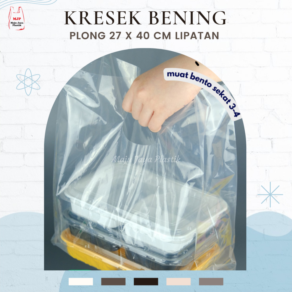 Jual Kantong Plastik Plong Bening PE Tebal Plastik Botol Baju Souvenir ...