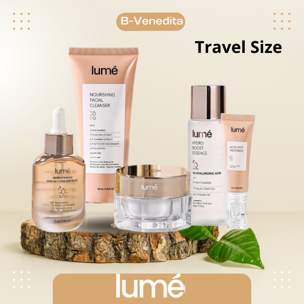 Jual Paket Travel Size Lume Skincare Facial Cleanser Hydro Boost ...