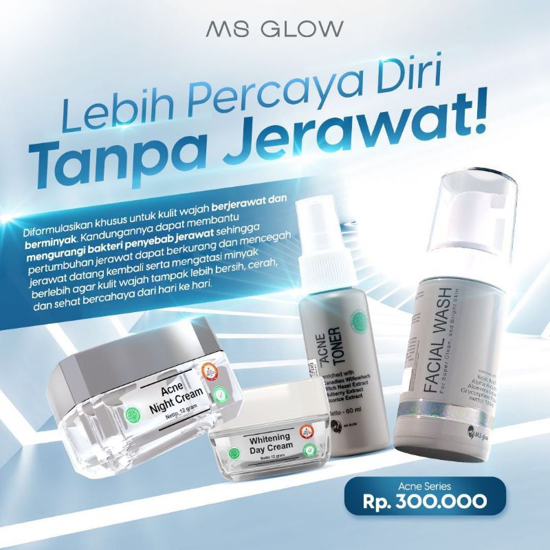 Jual PAKET ACNE MS GLOW SCAN BARCODE | Shopee Indonesia