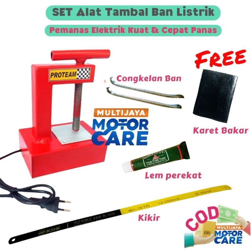 Jual FULL BONUS Alat Tambal Ban Listrik Bonus Karet Tambal Ban Kunci ...