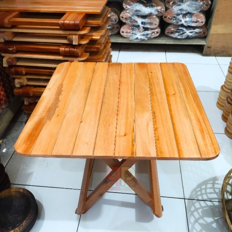 Jual MEJA LIPAT UKURAN 50 X 50 CM BAHAN KAYU ESTETIK | Shopee Indonesia