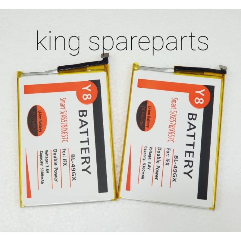 Jual BATERAI BATRE INFINIX SMART 5 X657 X657B X657C BL-49GX DOUBLE ...