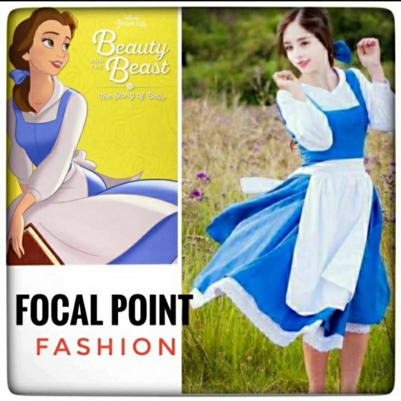 Jual kostum blue Belle beauty and the beast dewasa book day costume ...