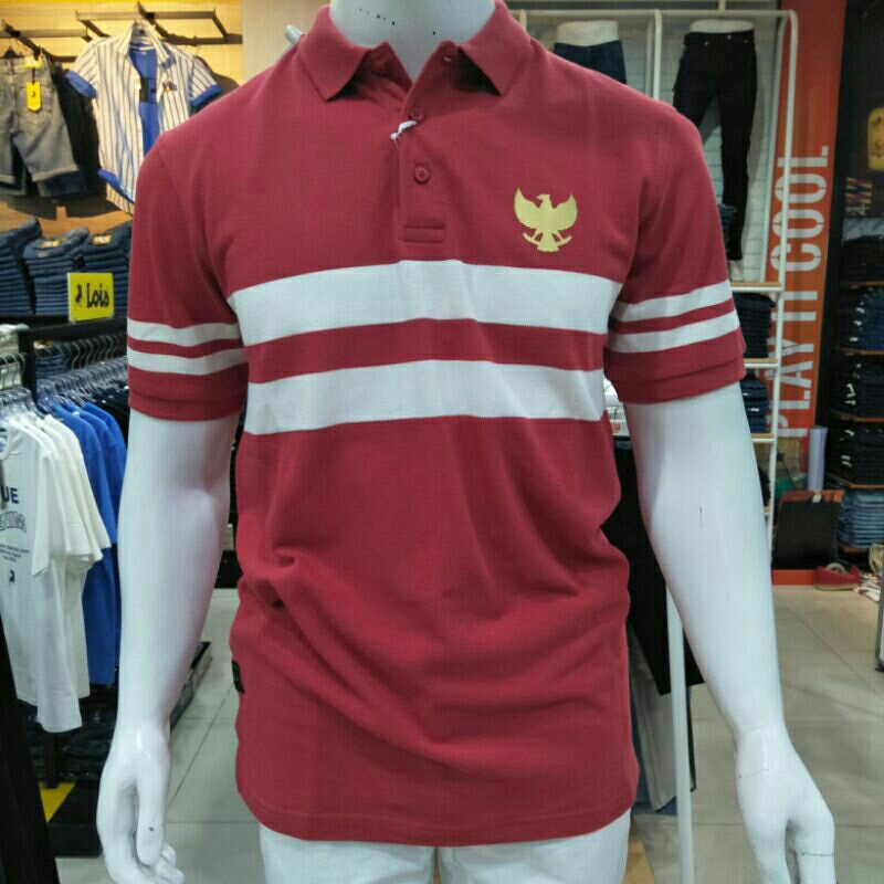 Jual emba kaos kerah merah putih tema kemerdekaan RI | Shopee Indonesia