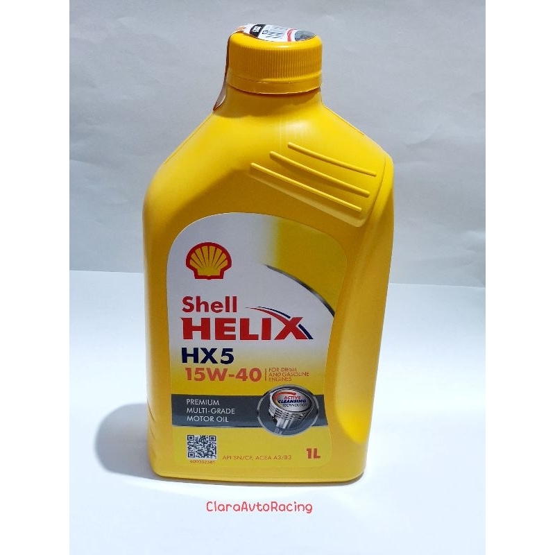Jual Oli Shell HX5 Sae 15w-40 Oli Shell Helix HX5 Oli Motor Bebek Matic ...