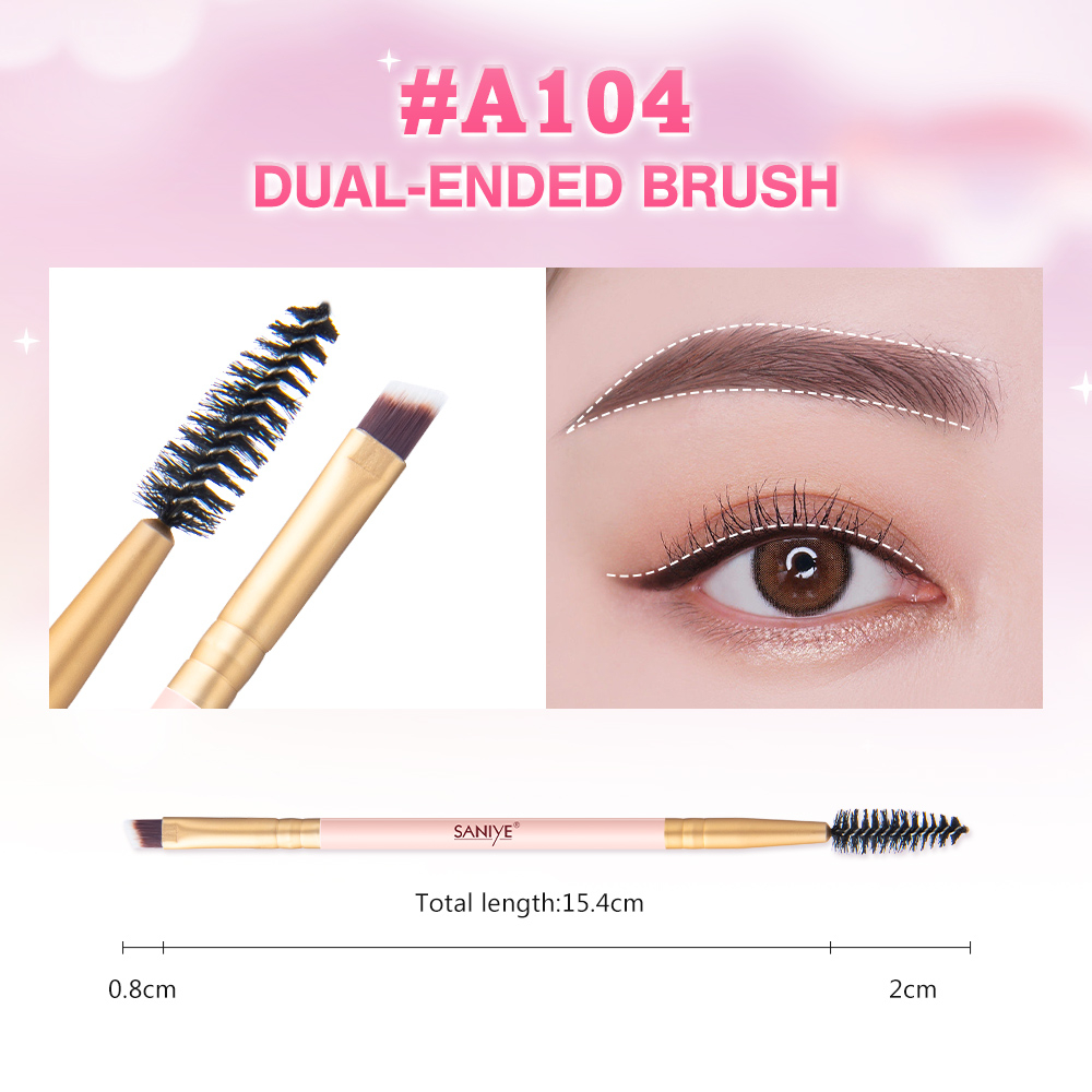 Jual SANIYE Double headed eyebrow brush Kuas alis Kuas rias berkepala ...