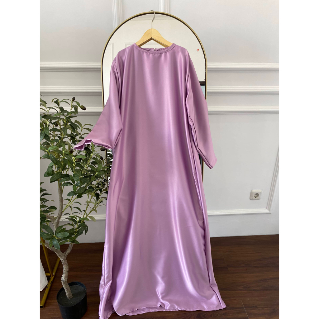 Jual Inner Dress GAMIS DALAMAN SATIN KEBAYA LENGAN PANJANG | Shopee ...
