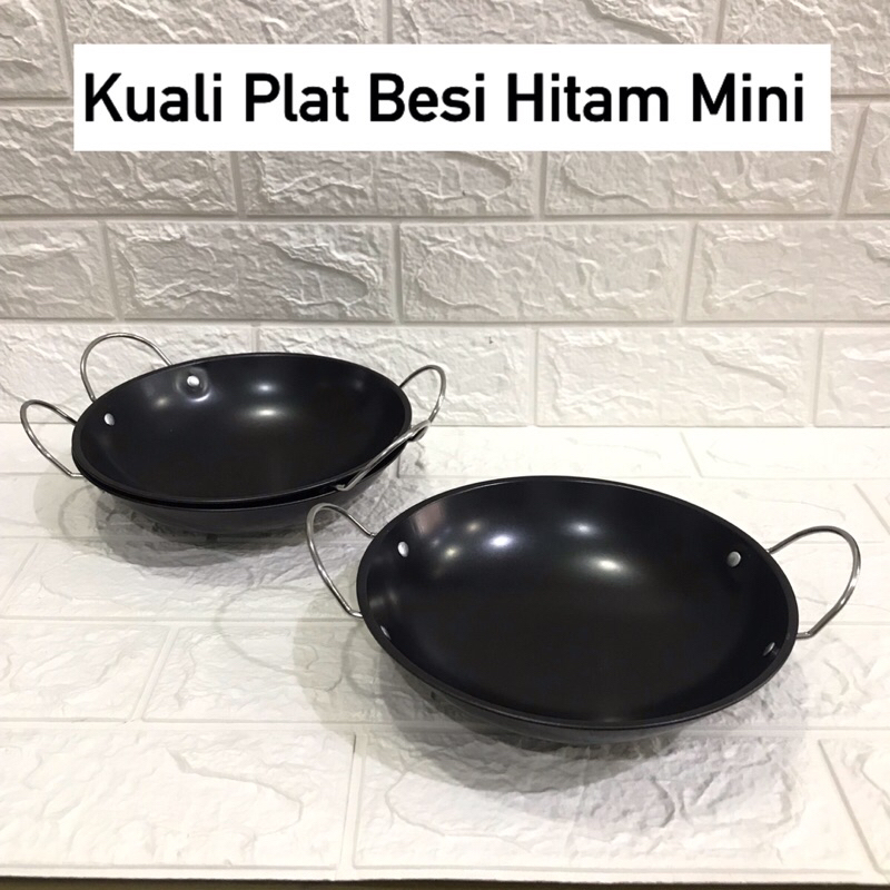 Jual Wajan kuali plat besi hitam mini 20cm wajan mini kuali kecil ...