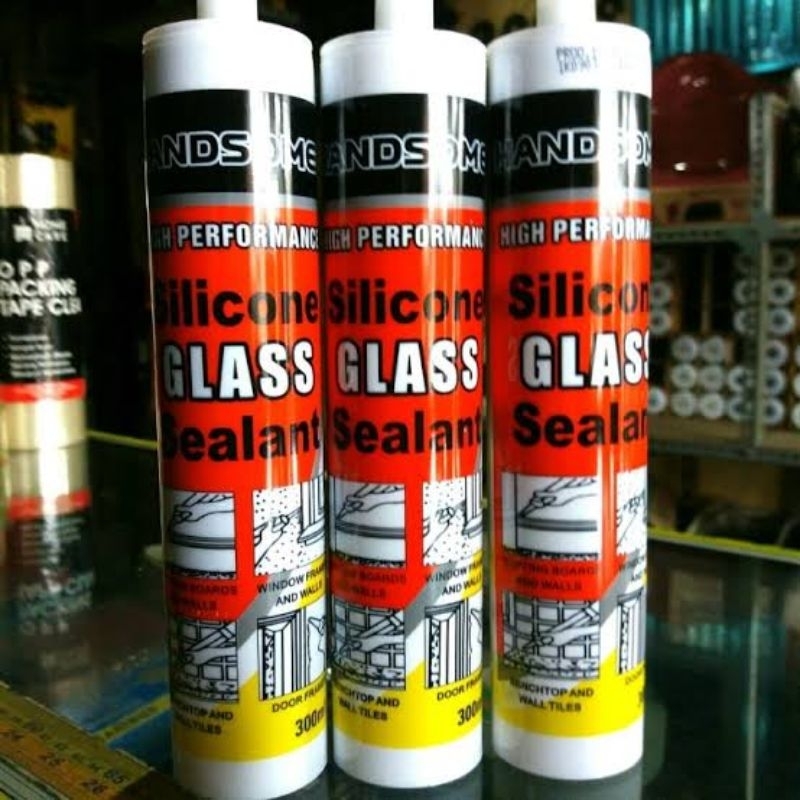 Jual LEM KACA SEALANT HANDSOME CLEAR / WHITE / BLACK | Shopee Indonesia