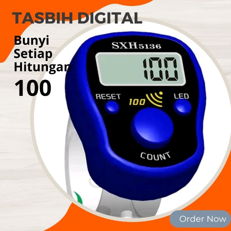 Jual Tasbih Digital Led Alarm Finger Counter Bunyi Beep Setiap ...