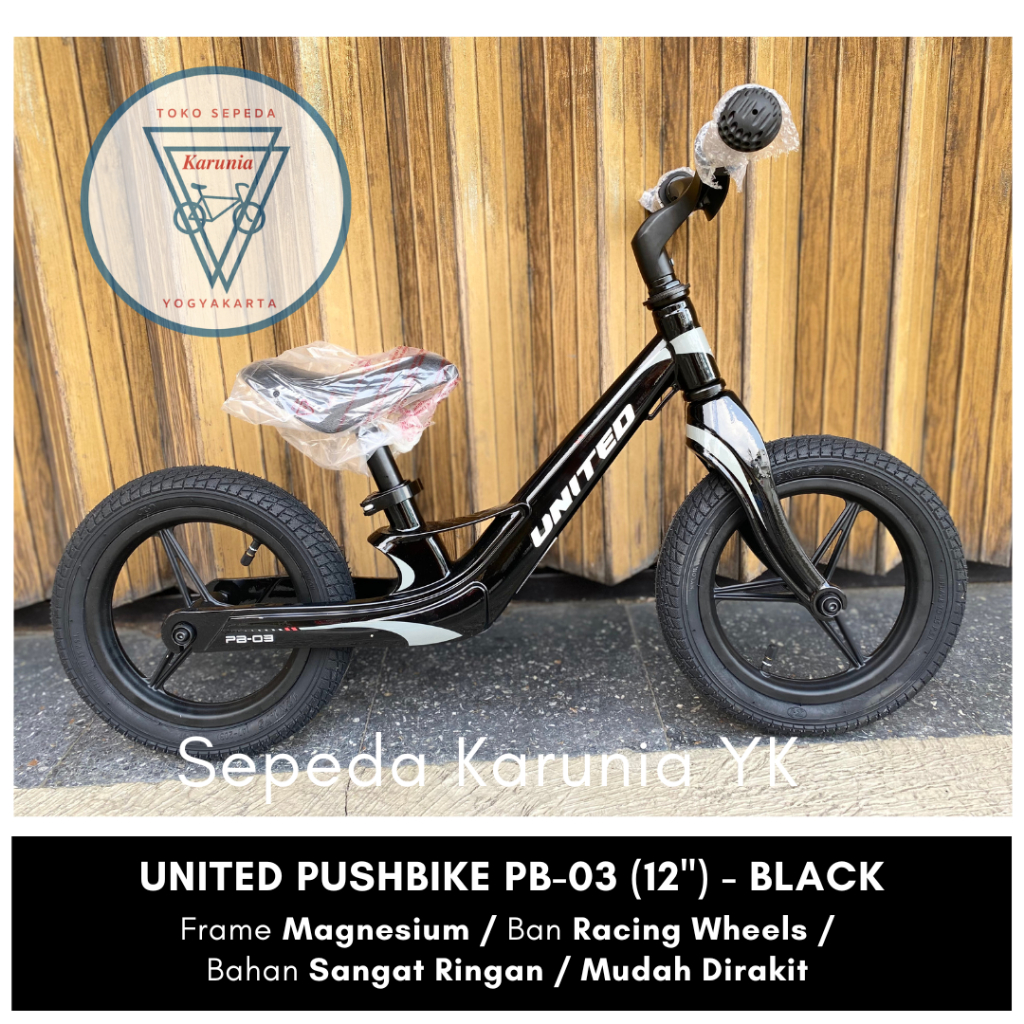 Jual Pushbike Push Bike Balance Bike 12 Inch Merk UNITED Tipe PB-03 ...