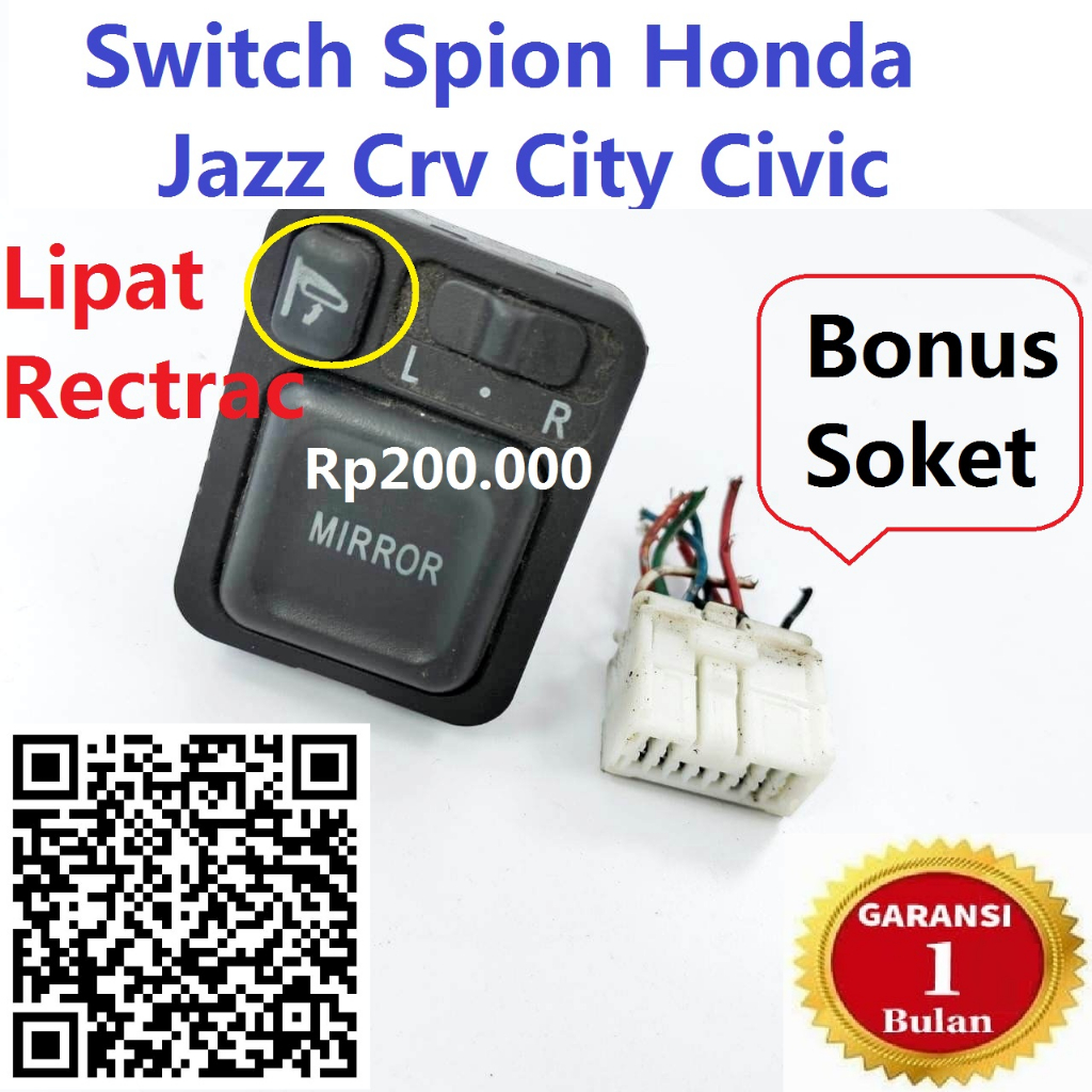 Jual Switch tombol Spion Honda Jazz Crv City Civic Saklar Lipat Mirror ...