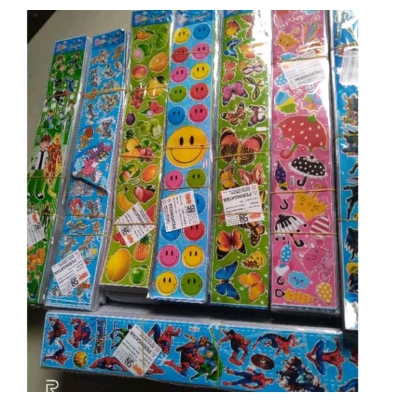 Jual stiker anak murah / stiker karakter l mainan stiker sticker ...