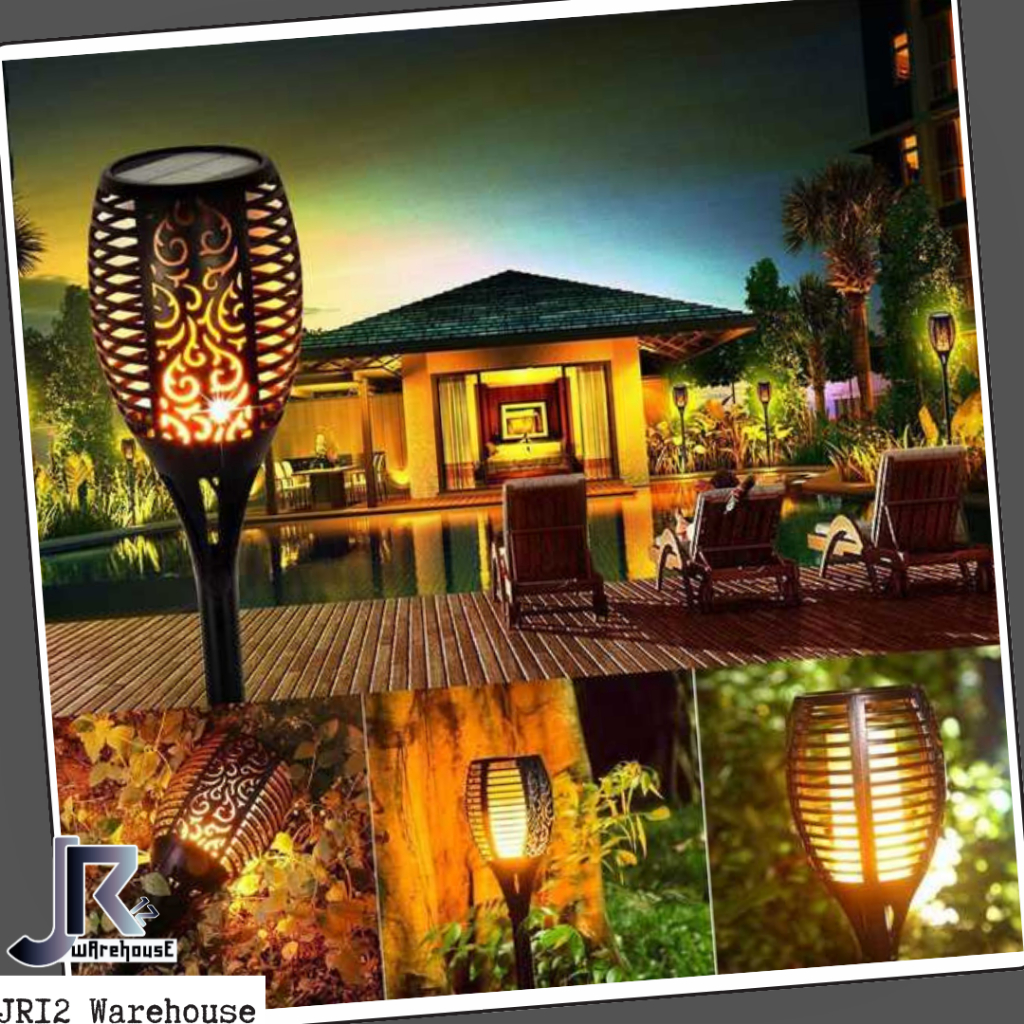 Jual Lampu Taman LED Tenaga Surya Model Obor Waterproof Lampu Hias ...
