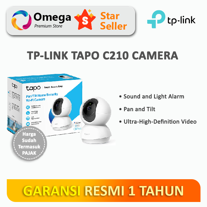 Jual TP-Link Tapo C210 Pan/Tilt Home Security Wi-Fi Camera | Shopee Indonesia