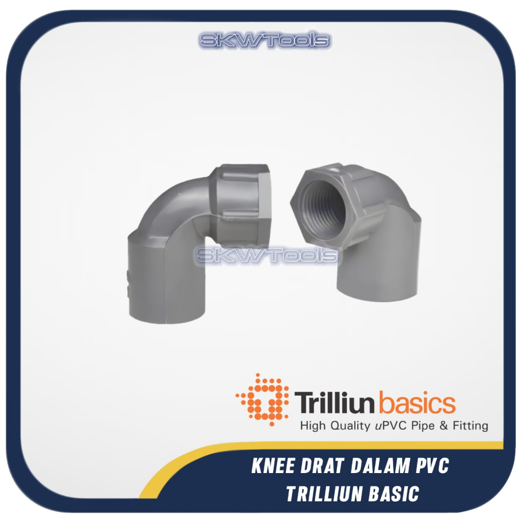 Jual Knee Drat Dalam TS Tebal PVC 1/2" 3/4" 1/2"x3/4" Faucet Elbow TS Tebal PVC Fitting Pvc ...