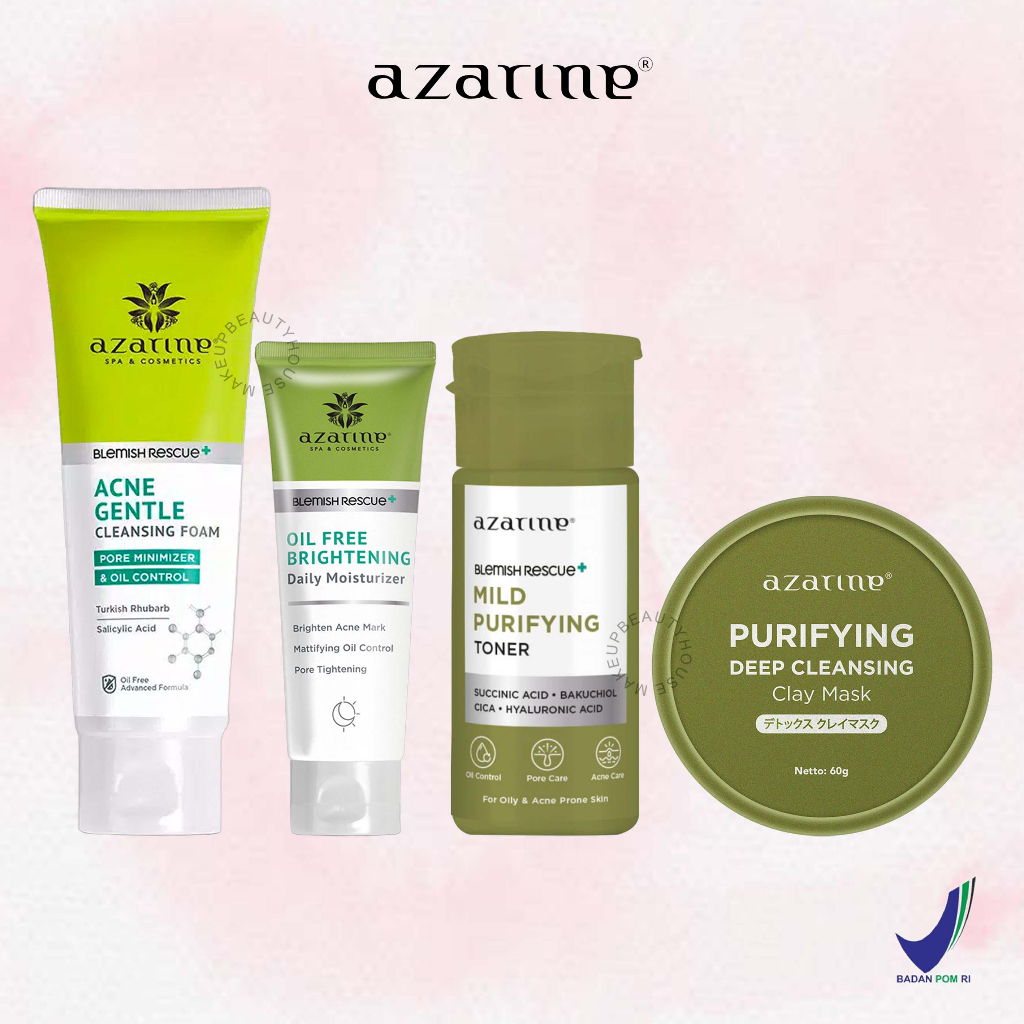 Jual AZARINE Blemish Rescue Anti Acne Series - Clay Mask | Cleansing ...