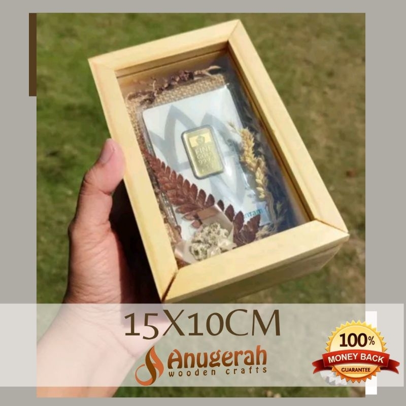 Jual 10x15 Wooden sliding acrylic box kotak kayu akrilik kotak sovenir ...