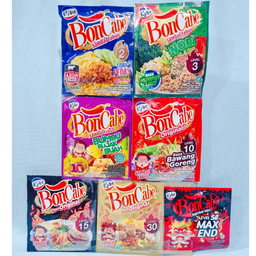 Jual Kobe Bon Cabe Cabai Level 2 Abon Sapi / Level 2 Rumput Laut / Rasa ...