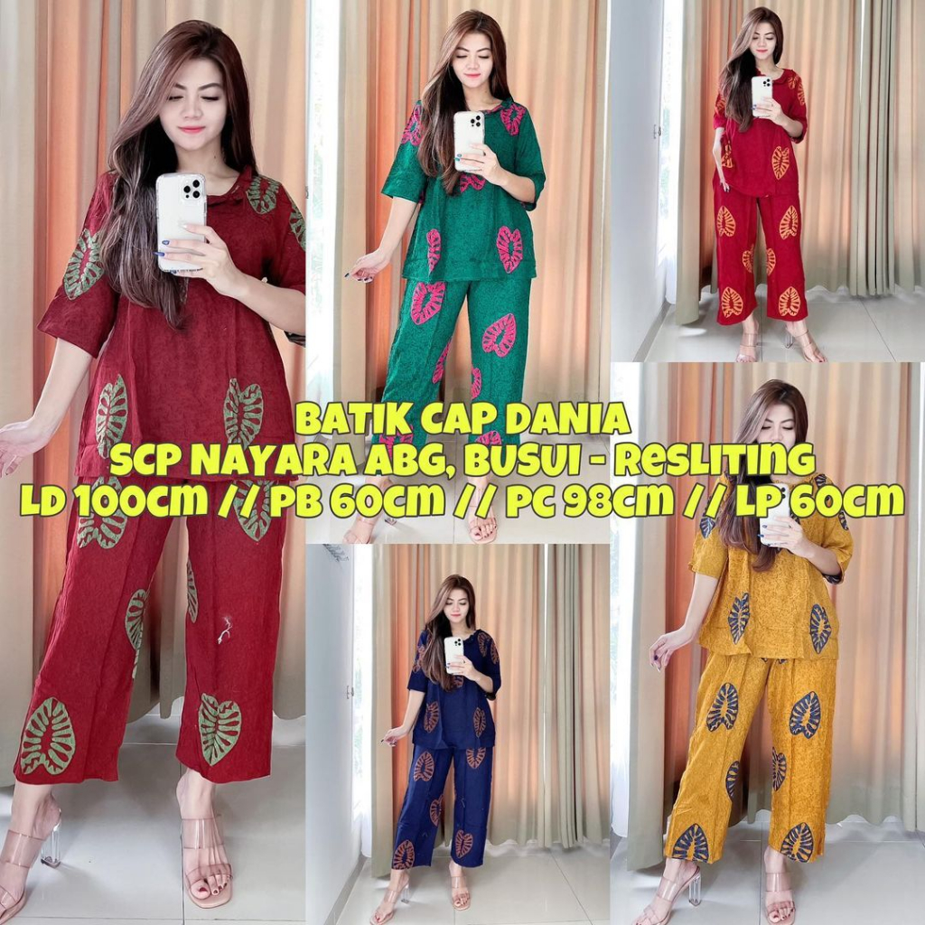 Jual BATIK DANIA BATIK SUNAN BATIK CAP PREMIUM One Set Rayon Super ...