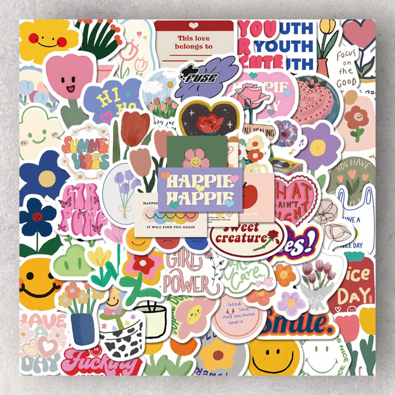 Jual 50 PCS STIKER LUCU | STICKER TUMBLR | STICKER MINIMALIS | STICKER ...