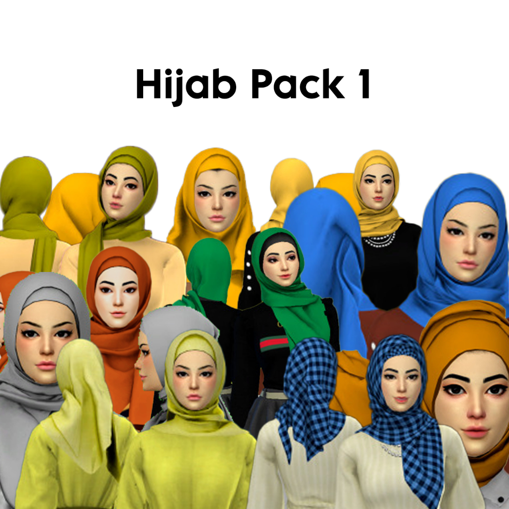 Jual Hijab Pack - CC / Custom Content The Sims 4 | Shopee Indonesia