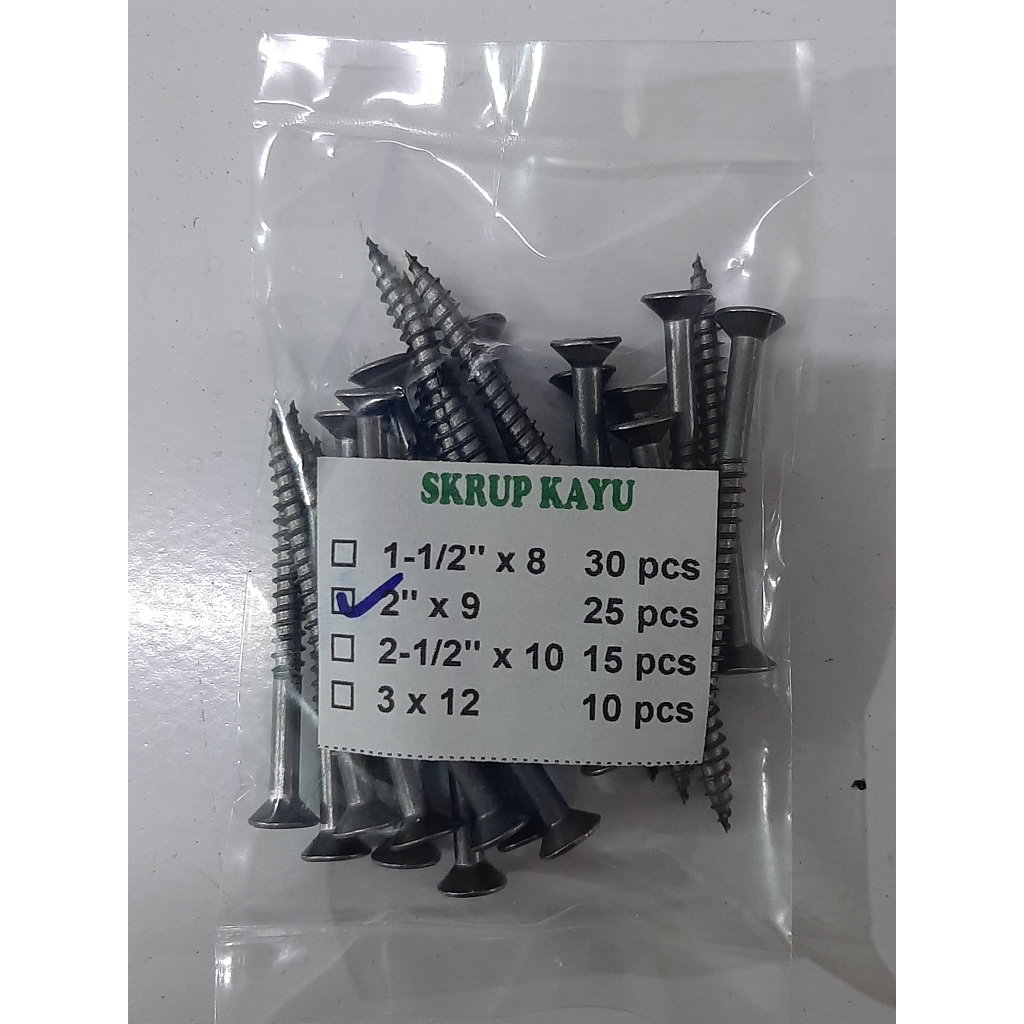 Jual Skrup Kayu Lemari Wood Screw 1/2 skrup kayu overval gembok ...