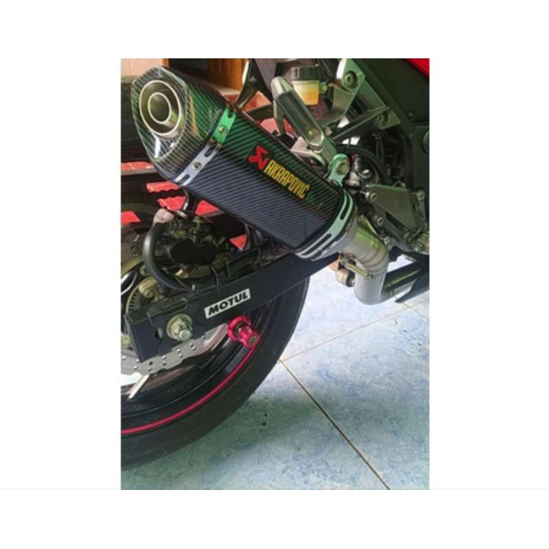 Jual knalpot AKRAPOVIC hexagon Carbon import Ninja 250 fi new old karbu Kawasaki Z250 nmax aerox ...