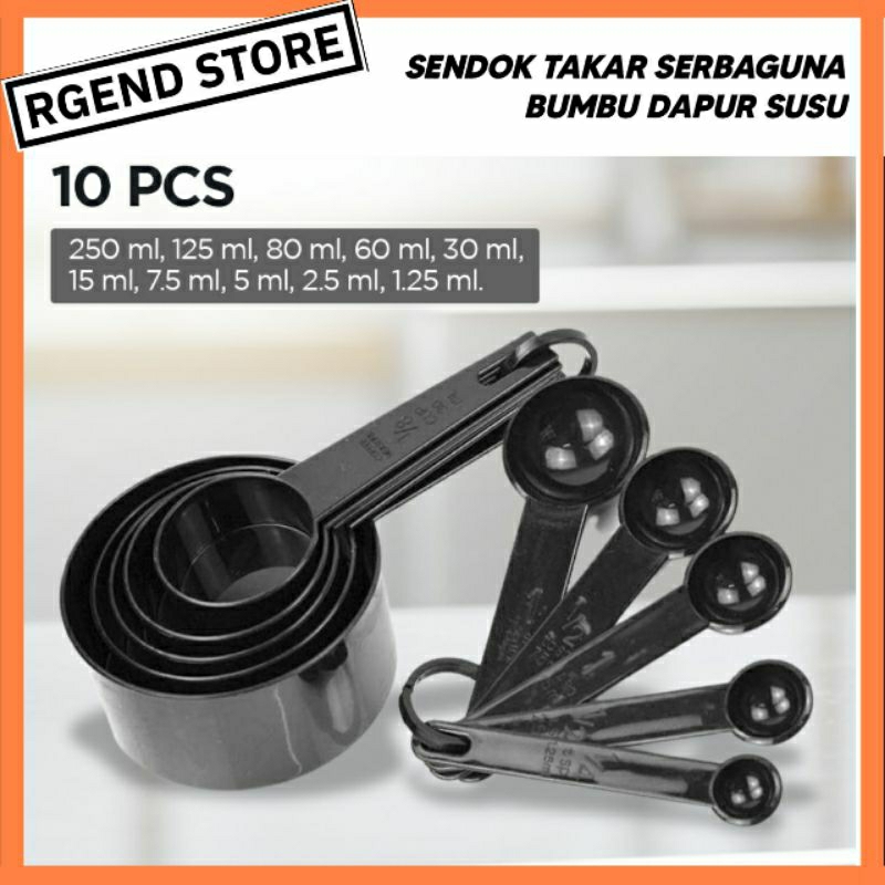 Jual 10 pcs Sendok Takar Ukur Serbaguna Takaran bumbu masak Takaran ...