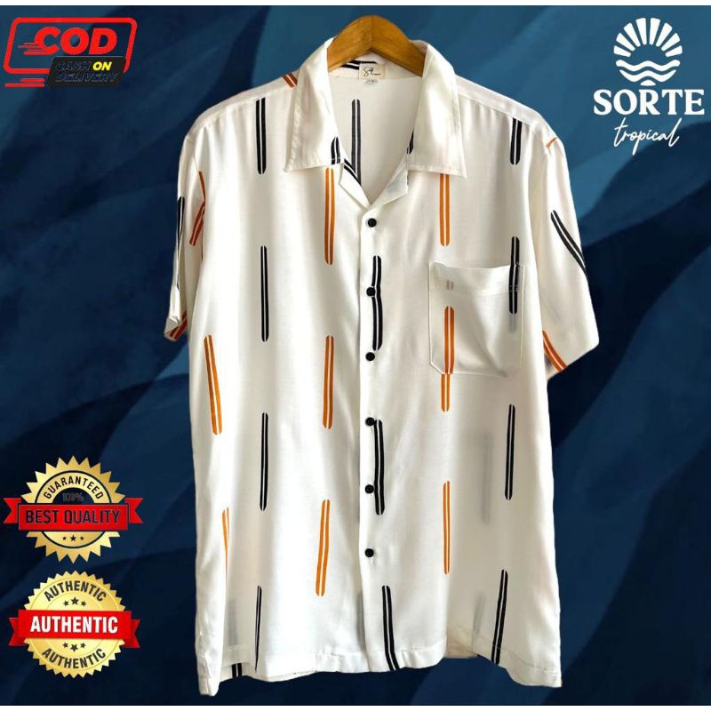 Jual SORTE TROPICAL - Baju Kemeja Pantai Hawaiian Unisex Kasual Rayon ...