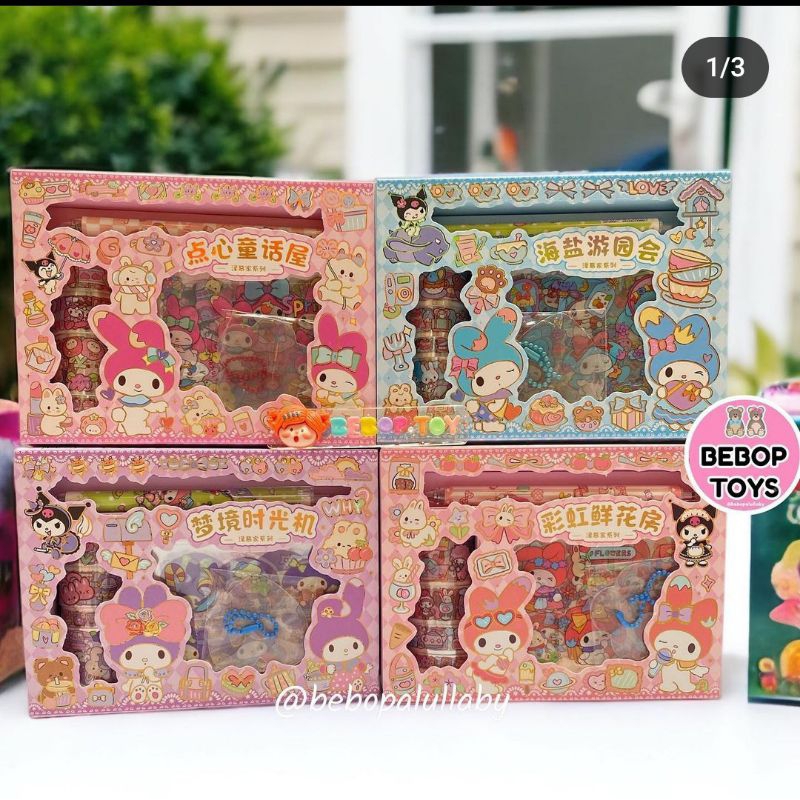 Jual MY MELODY STICKER BOX SANRIO STIKER WASHI TAPE PEN CUTTER | Shopee ...