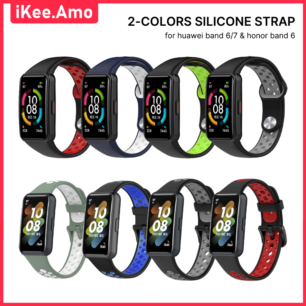 Jual Huawei Sport Breathable Silicone Band Honor Band 6 Huawei Band 6 7 ...