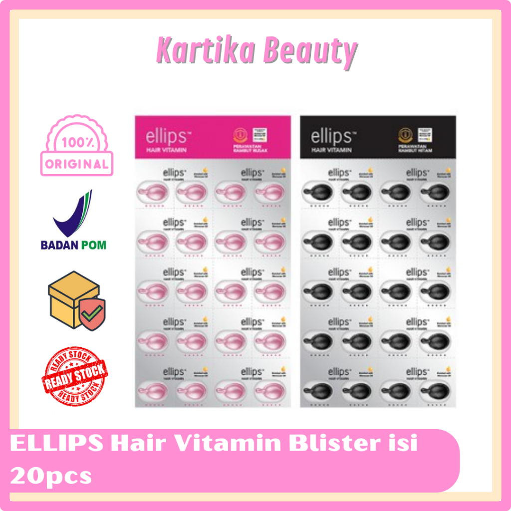 Jual ELLIPS HAIR VITAMIN BLISTER ISI 20 KAPSUL ELIPS VITAMIN RAMBUT ...