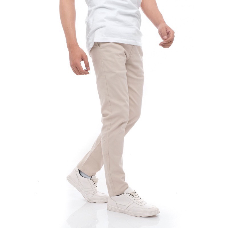 Jual Celana Panjang Slimfit Chino/Cino/Chinos Pria/Cowok Pensil - Krem(Cream)/Abu(Grey)/Hitam ...